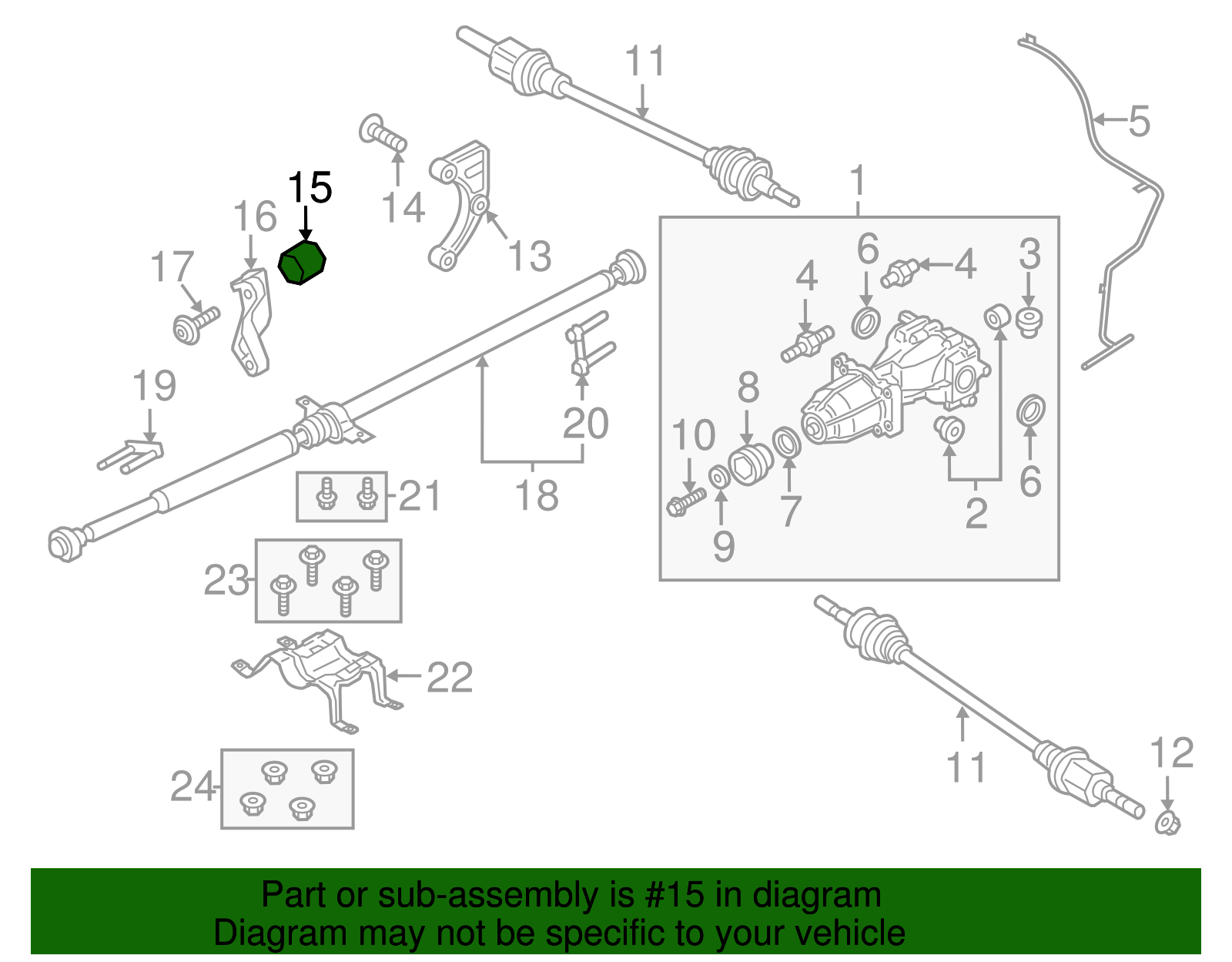 2016-2023 Lincoln Rear Bracket Insulator EJ7Z-4A263-A ...