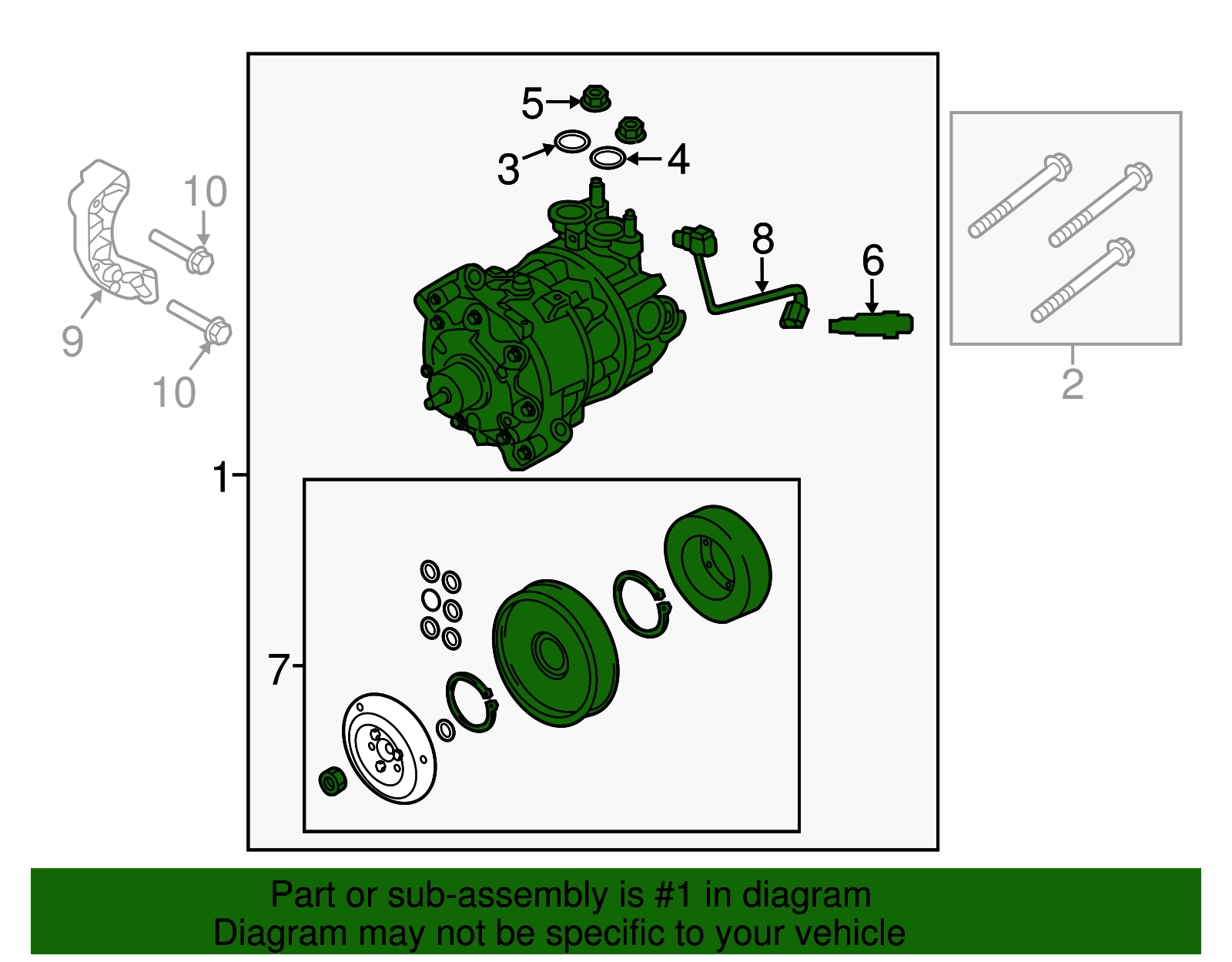 2017-2024 Volvo A/C Compressor 36010353 | OEM Parts Online