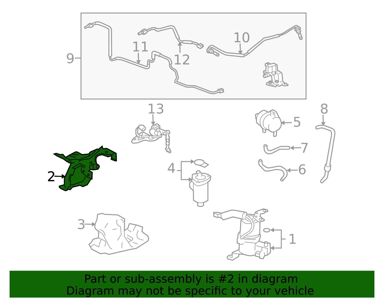 2003-2023 Lexus Compressor Bracket 48911-60020 | OEM Parts Online