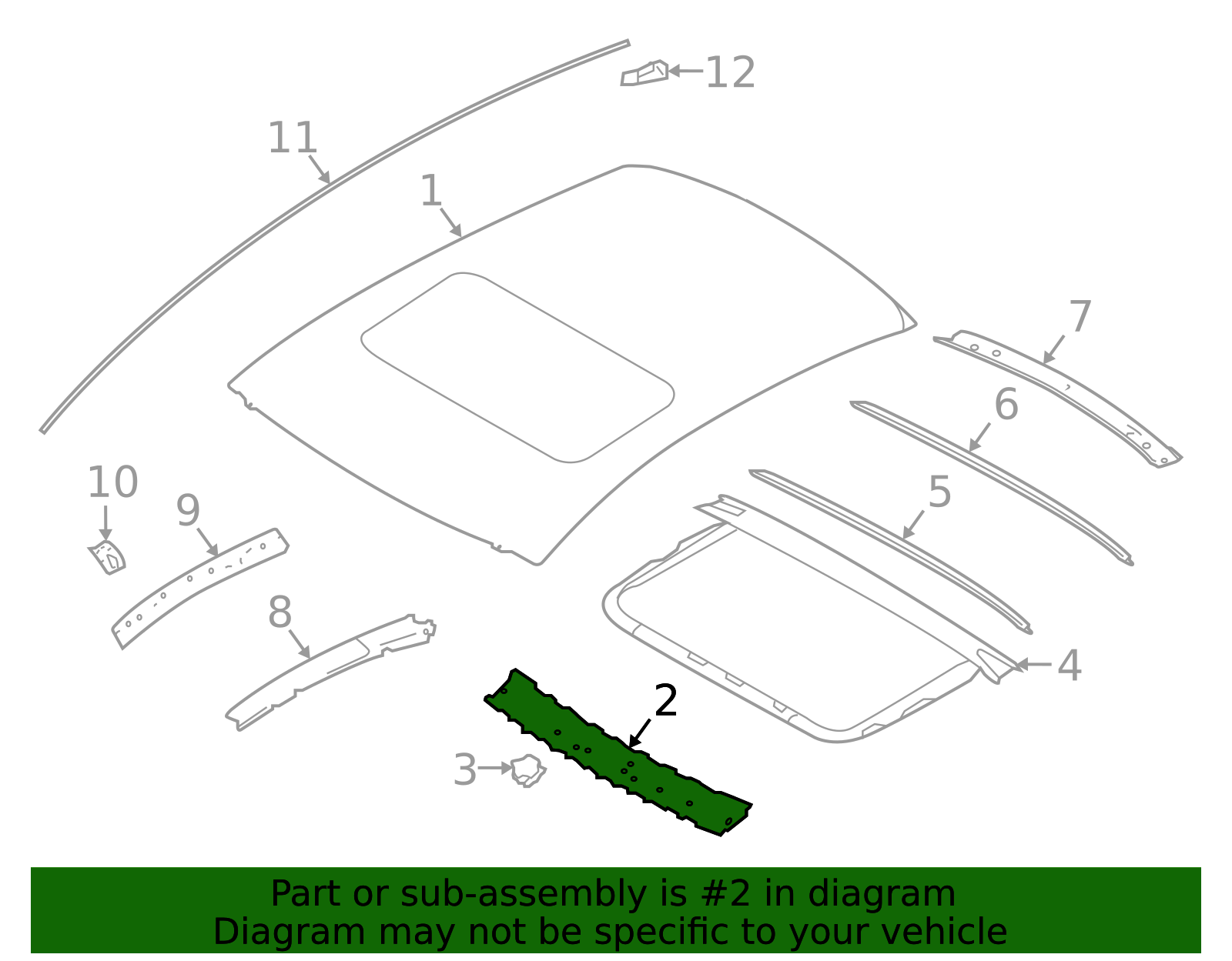 73211-6CA0A - 2019-2025 Nissan Altima - Windshield Header | Anicra ...