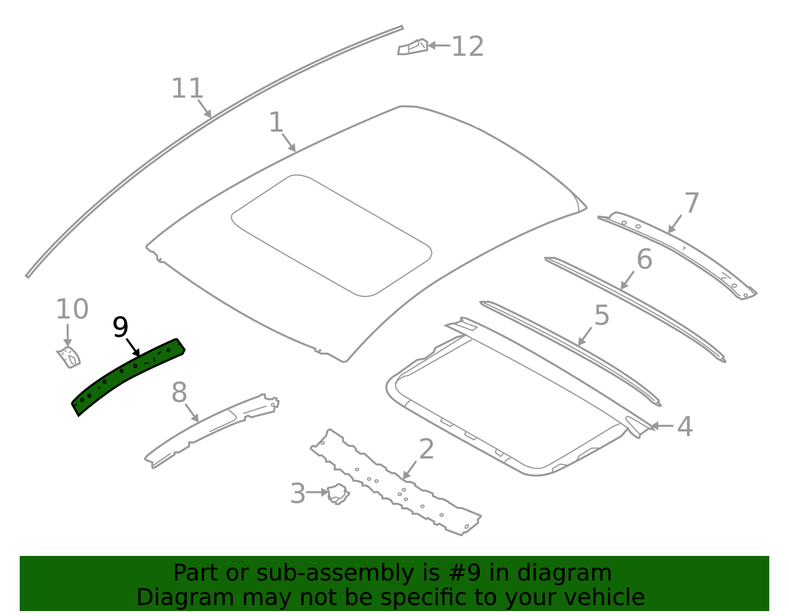 G6331-9HEMA - High-Quality Roof Side Rail Reinforcement for AutoNation ...