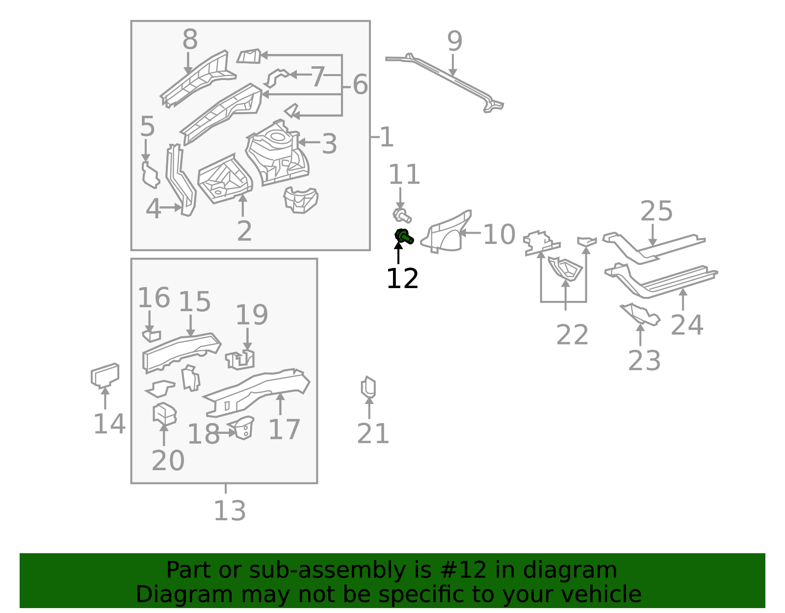 90467-08185 - 1997-2012 Lexus - Seal Lower Bolt | My L Parts