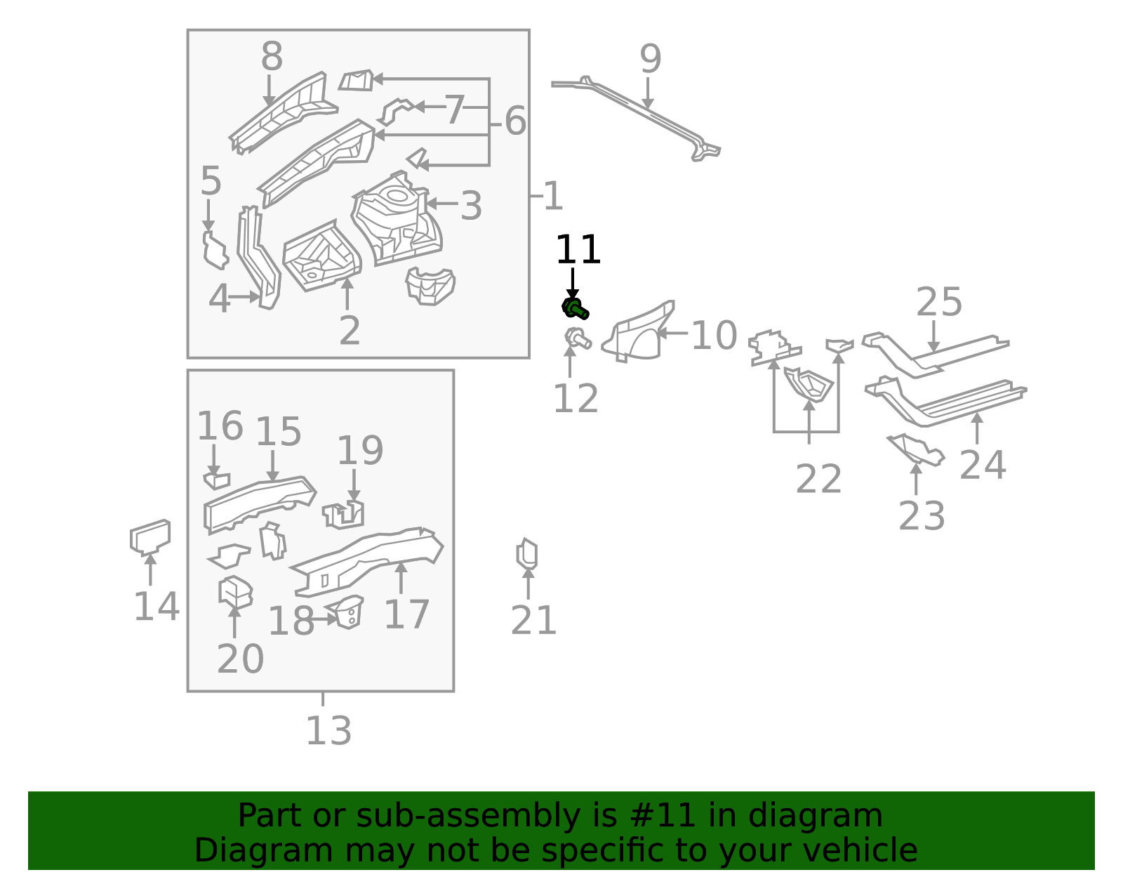 90080-11544 - High-Quality Fender Apron Bolt for 2002-2012 Lexus ...