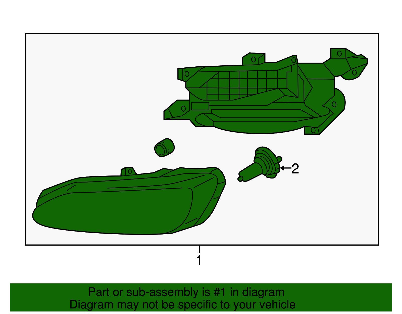 Genuine Fog Lamp Assembly for 2013-2016 Hyundai Santa Fe Sport | Part ...