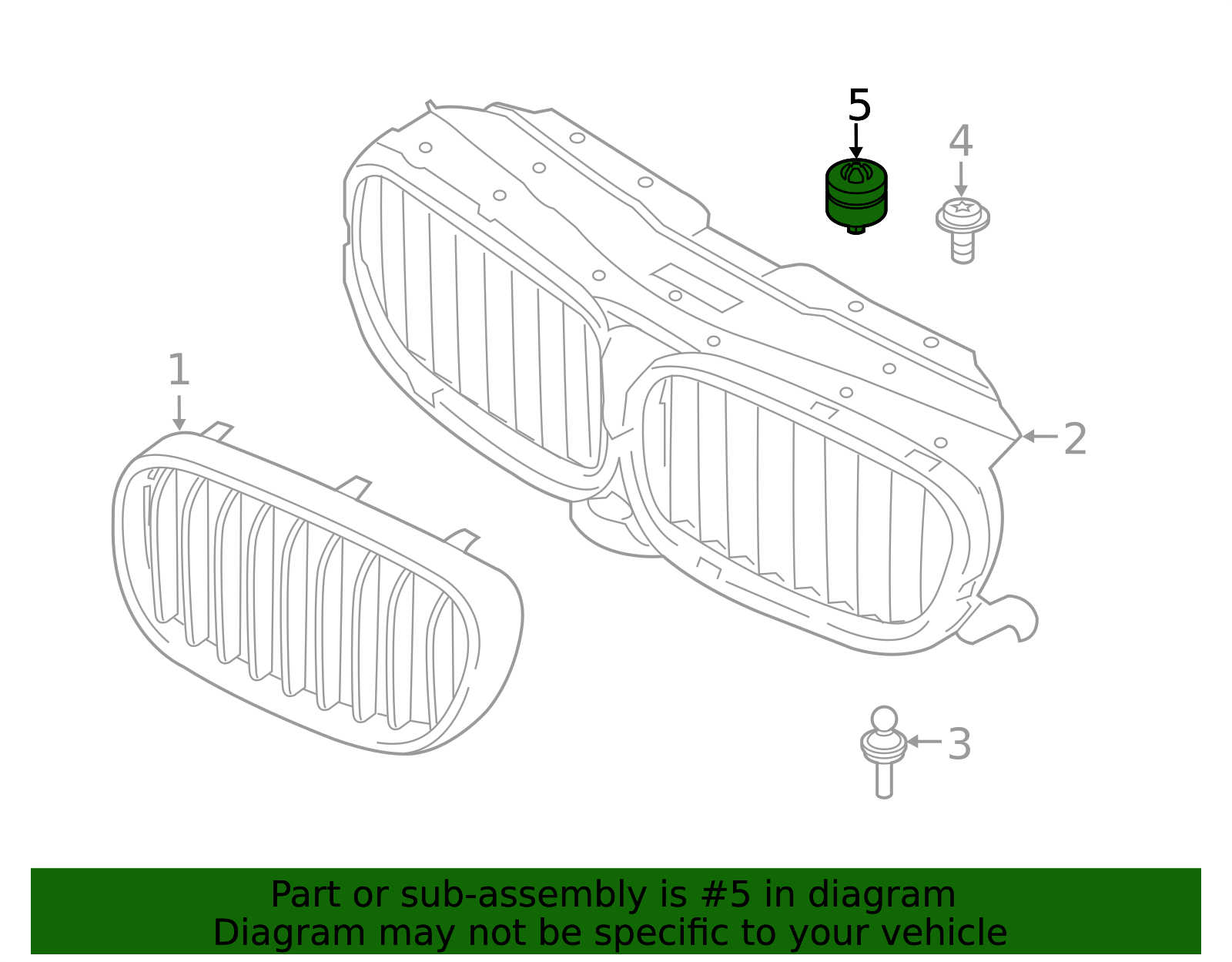 51-13-7-497-778 - Radiator Shutter Assembly 2018-2019 BMW 640i xDrive ...