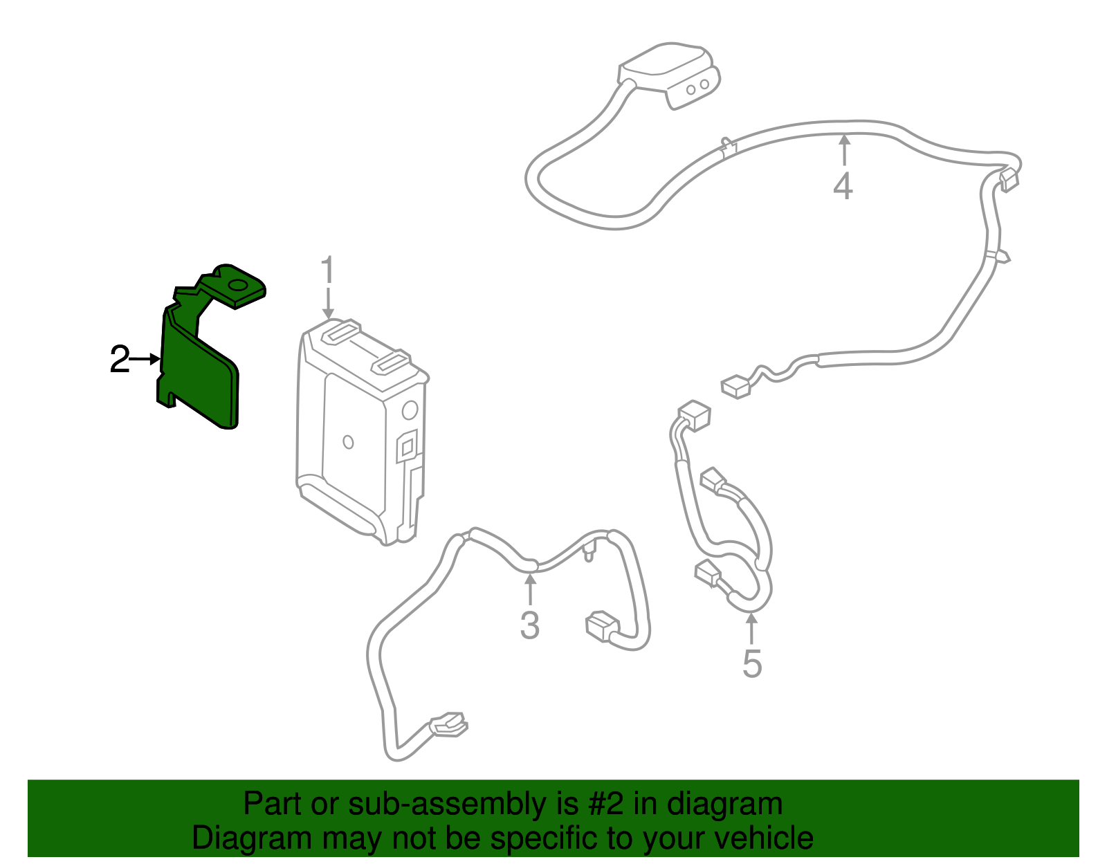 2020-2023 Nissan Control Box Bracket 25233-6MR0A | Nissan RVA