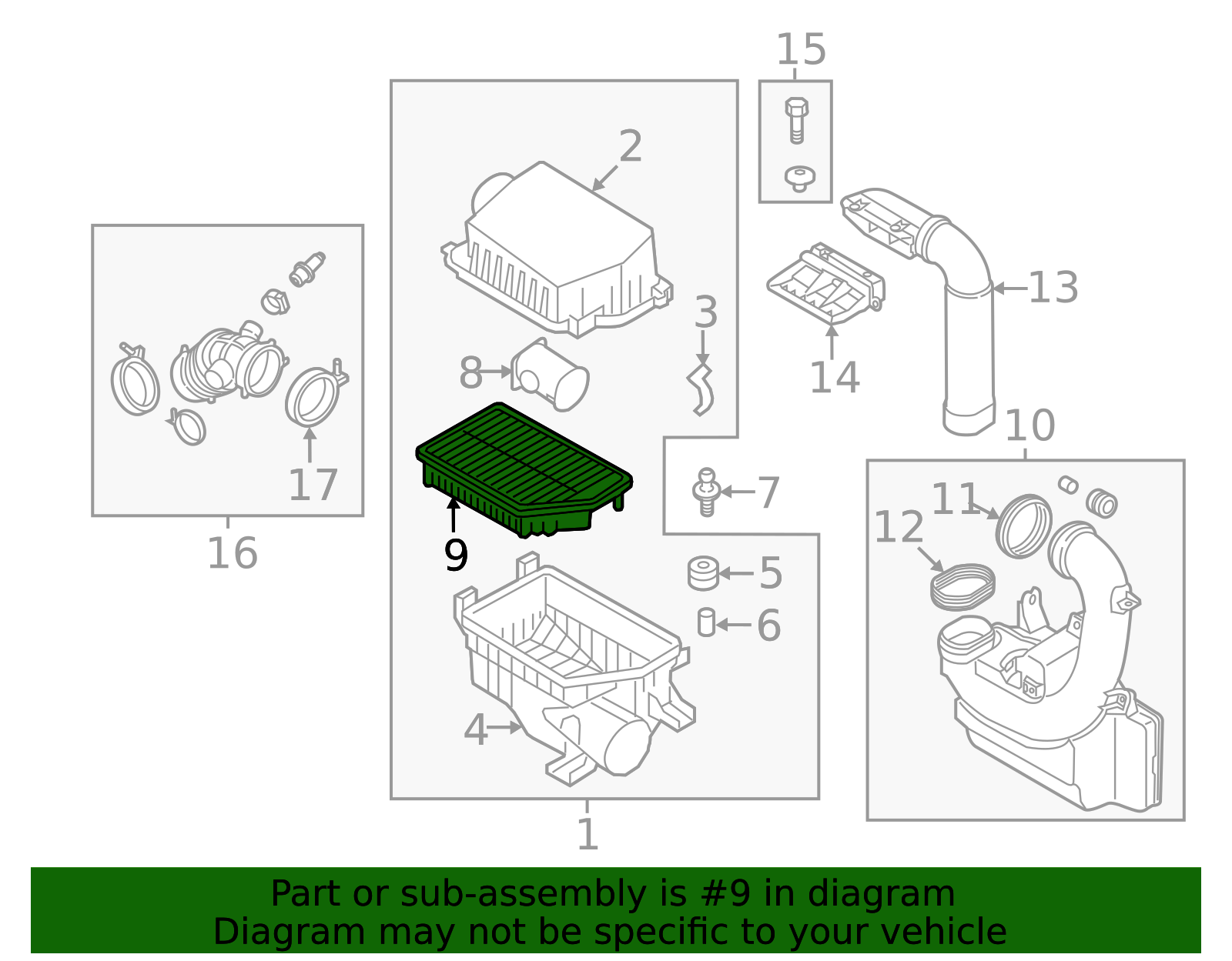 28113-3X000 - Air Filter 2014-2018 Kia | Kia.Parts Store