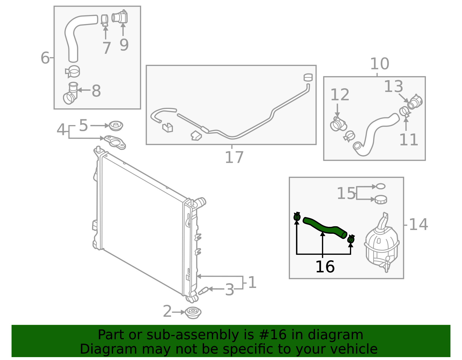 25450-P4000 - Reservoir Hose 2021-2024 Kia Sorento | Kia.Parts Store