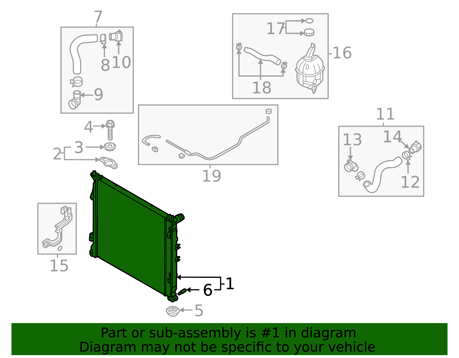 25310-P2100 - Radiator Assembly 2021-2025 Kia Sorento | Kia.Parts Store
