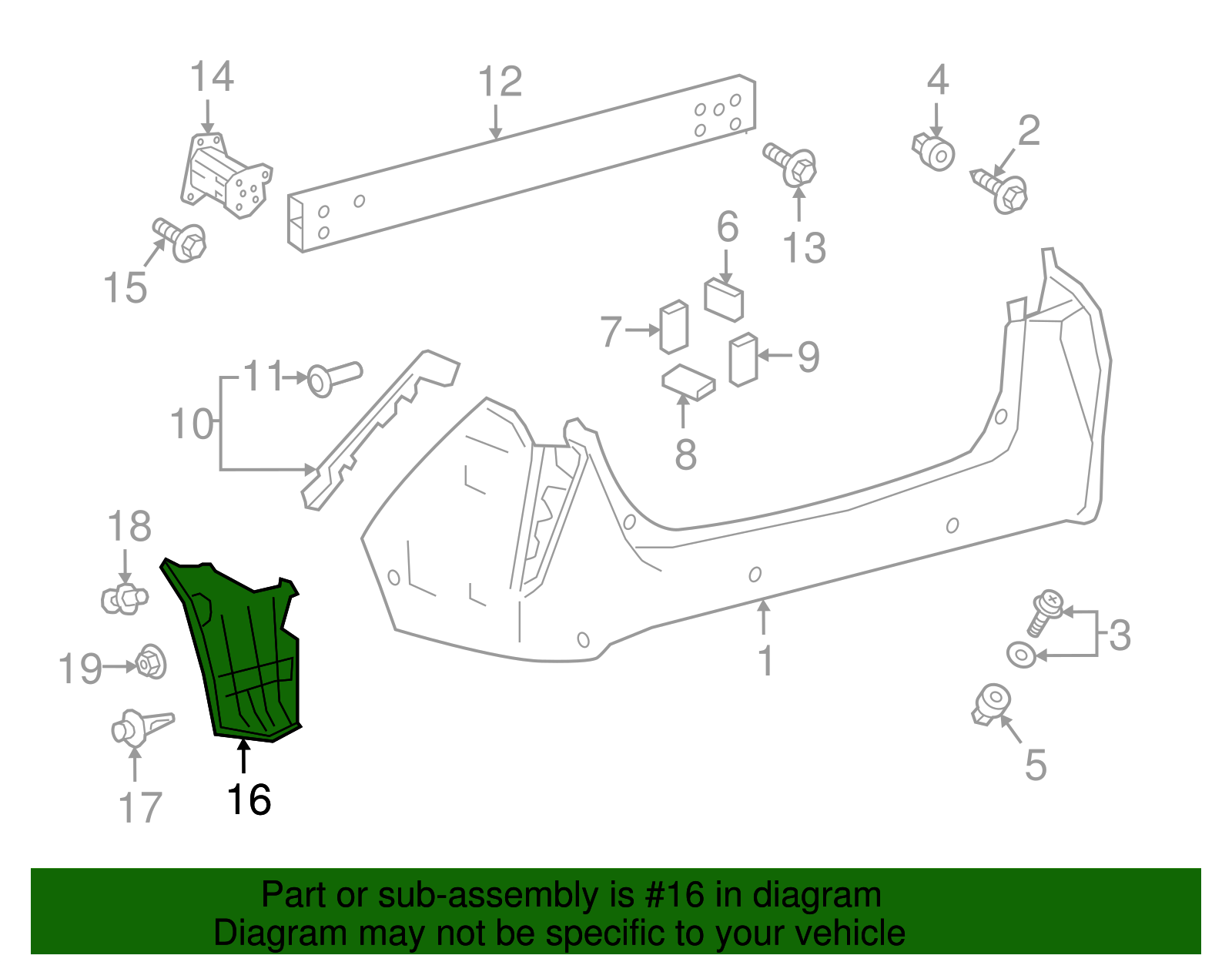 2016-2018 Toyota Prius Side Seal 52592-47040 | Toyota Parts Center