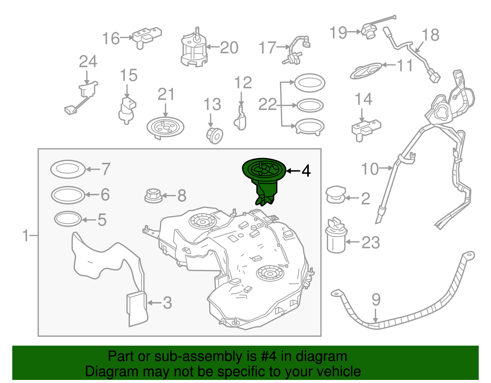 166-470-05-90 - Mercedes-Benz Fuel Filter 2016-2018 Mercedes-Benz GLE ...