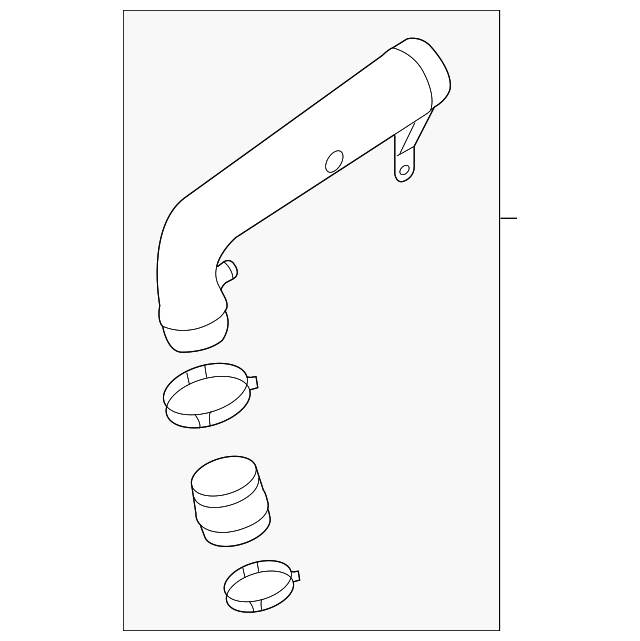 2009-2018 Volkswagen Engine Air Intake Hose 1K0-129-654-BE | OEM Parts ...