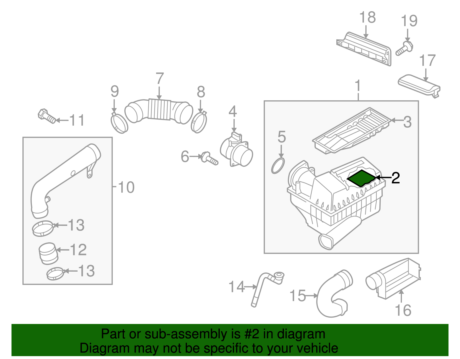 2005-2018 Volkswagen Air Filter 1K0-129-620-G | VW Direct Auto Parts