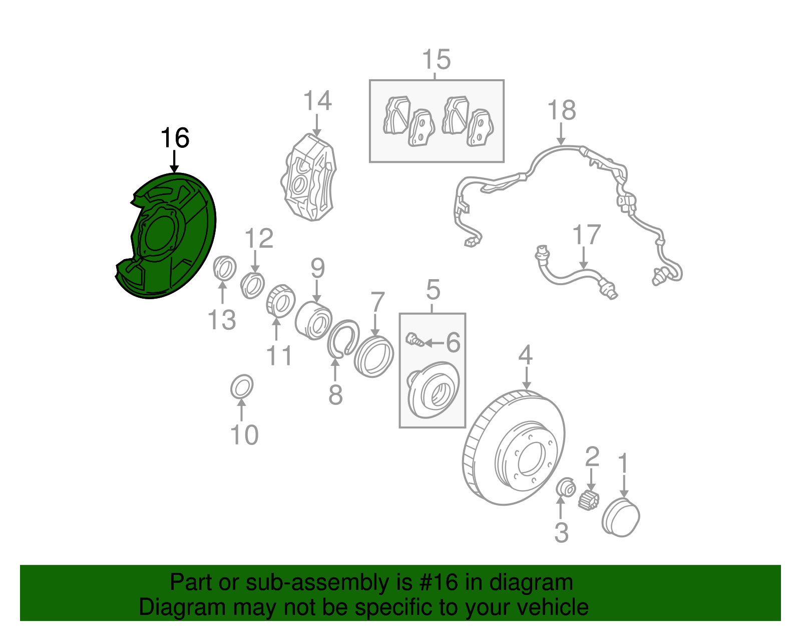 2003-2004 Toyota Brake Dust Shield (Right, Front) 47703-0C020 | OEM ...