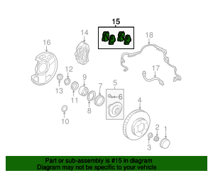 2000-2003 Toyota Brake Pads Front 04465-0C012 | Toyota Parts Center