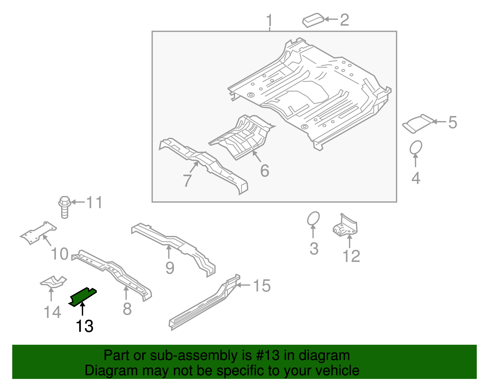 2016-2024 Nissan Outer Support G5512-EZ1MA | Nissan RVA