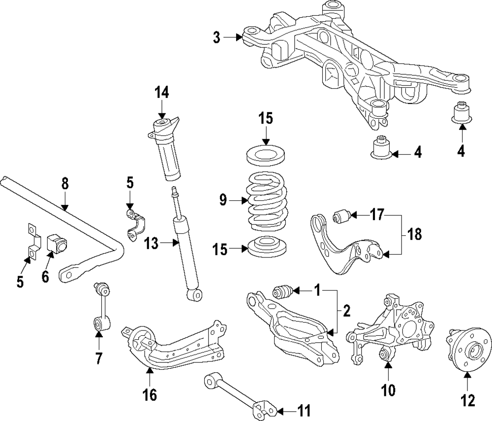 2022-2025 Lexus Trailing Arm 48760-F6010 | Lexus of Pembroke Pines Parts