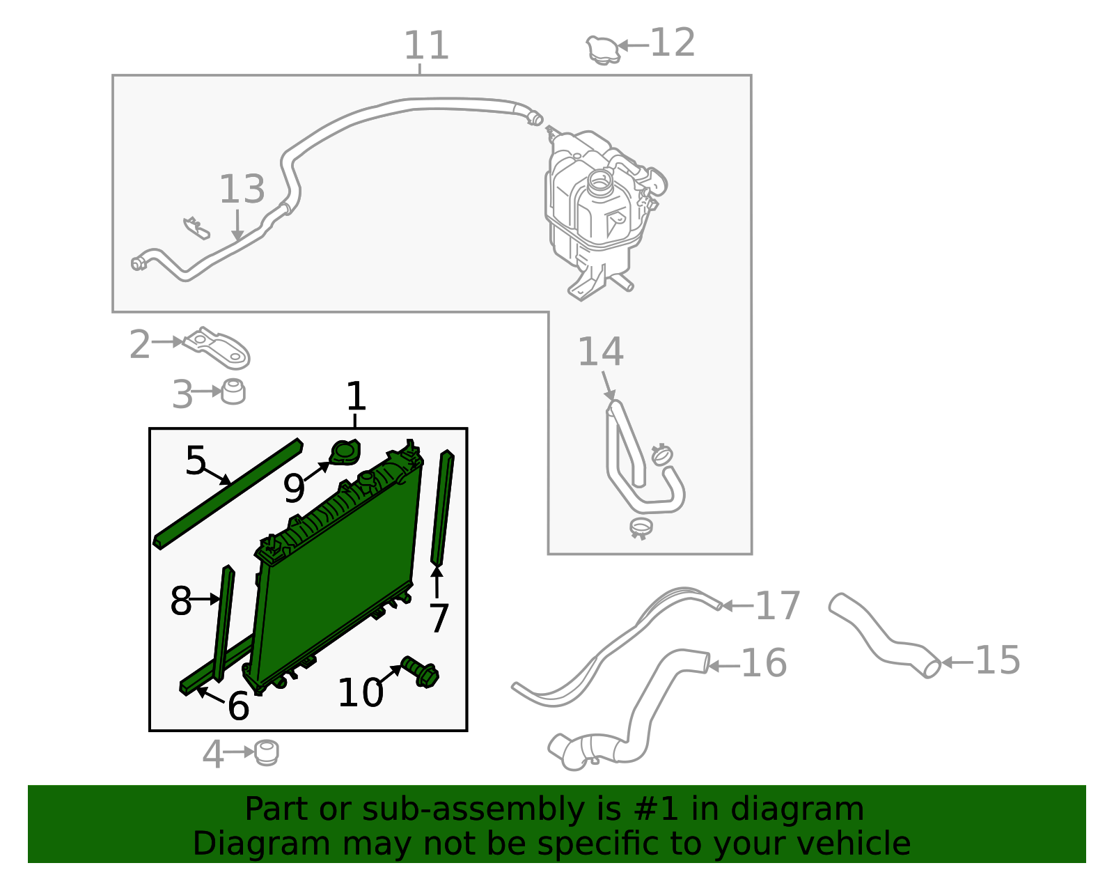 2020-2025 Nissan Frontier Radiator Assembly 21410-9BT2A | OEM Parts Online