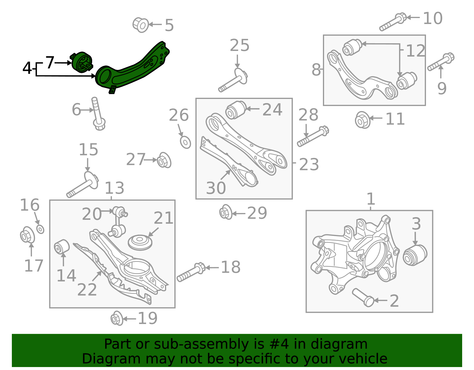 2023-2025 Kia Sportage Trailing Arm 55270-N9000 | QuirkParts