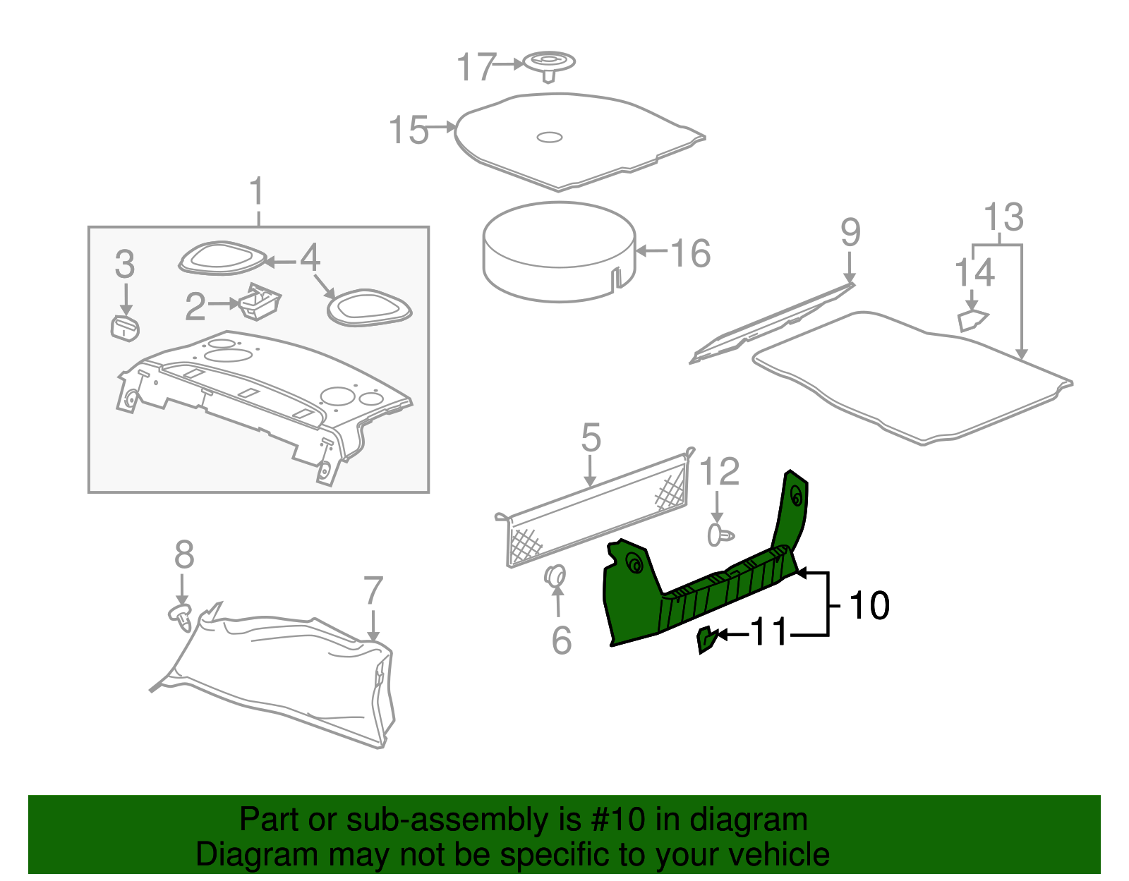 2006-2016 Chevrolet Rear Compartment Sill Trim Plate 15276338 | Capital ...
