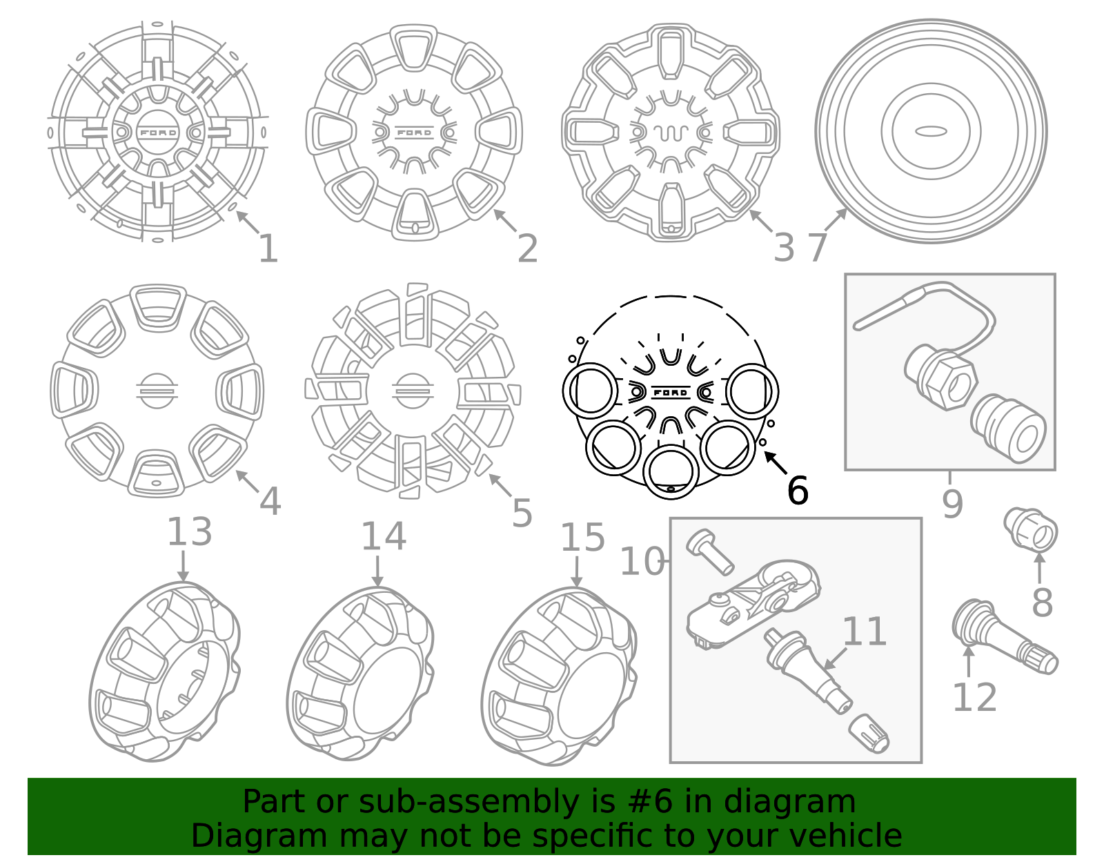 2023-2026 Ford Wheel, Alloy PC3Z-1007-L | OEM Parts Online