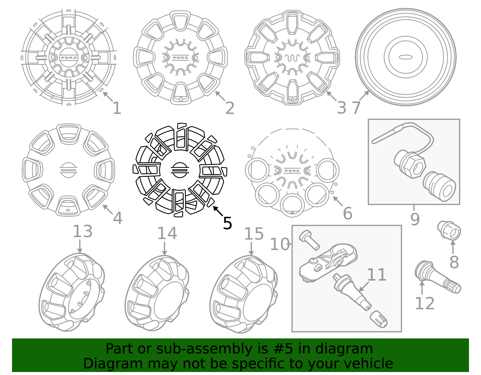 2023-2024 Ford Wheel, Alloy PC3Z-1007-K | OEM Parts Online