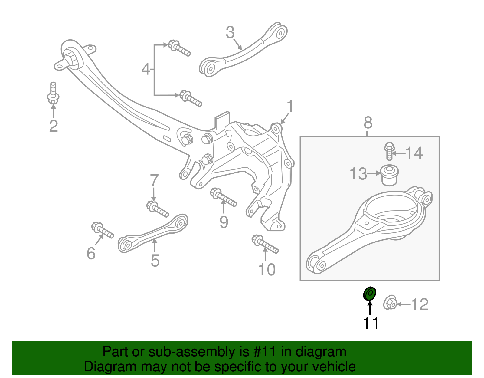 3M5Z-5K978-B - Ford Alignment Camber Adjusting Eccentric 2019 Ford ...