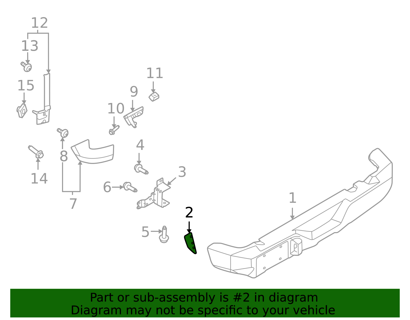 2021-2025 Ford Bronco | End Cap | M2DZ-17F774-BB | Walls' Ford Parts
