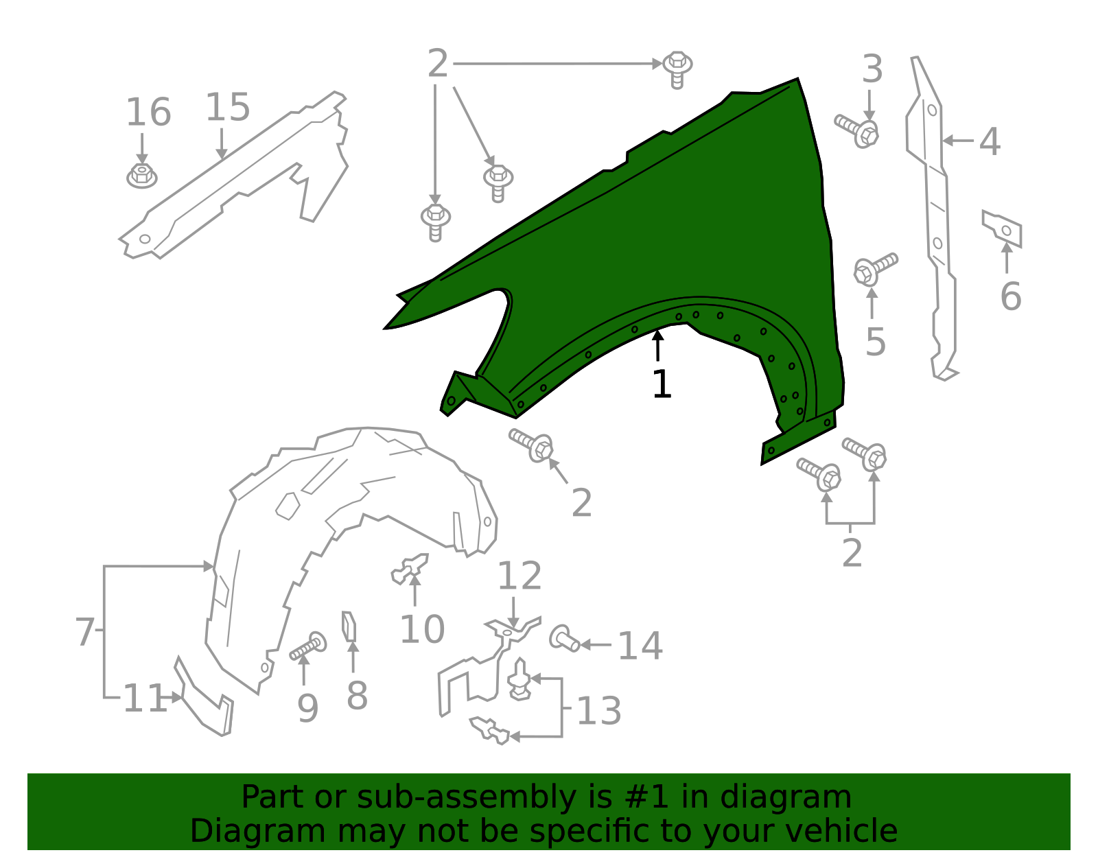 RB5Z-16006-B - Fender 2020-2025 Ford | Ford Parts Direct