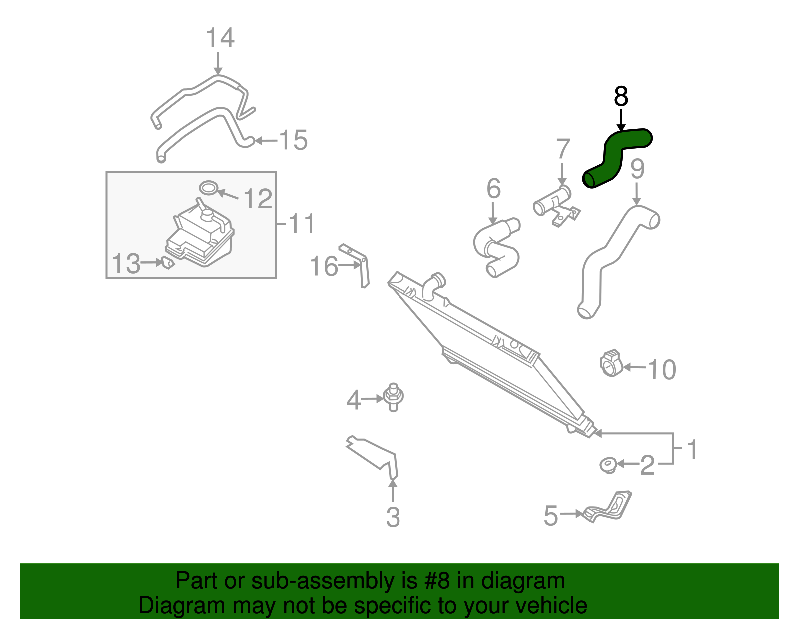 N3H2-15-186B - 2004-2011 Mazda RX-8 - Rear Hose | Mazda Part Direct