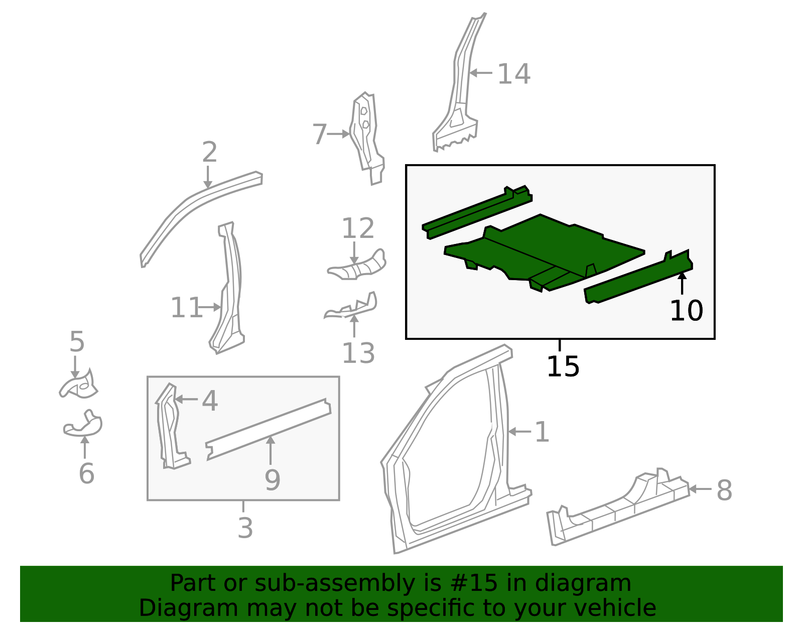 65100-SXS-A21ZZ - Floor Pan Assembly 2007-2011 Honda CR-V | Honda Parts ...