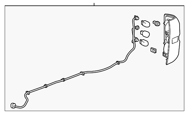 2017-2018 Chevrolet Silverado 1500 Rear Driver Side Stop Lamp 84288720 ...