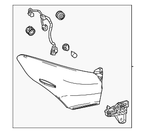 81550-0E360 - Tail Lamp Assembly 2024-2025 Toyota Highlander | Toyota ...