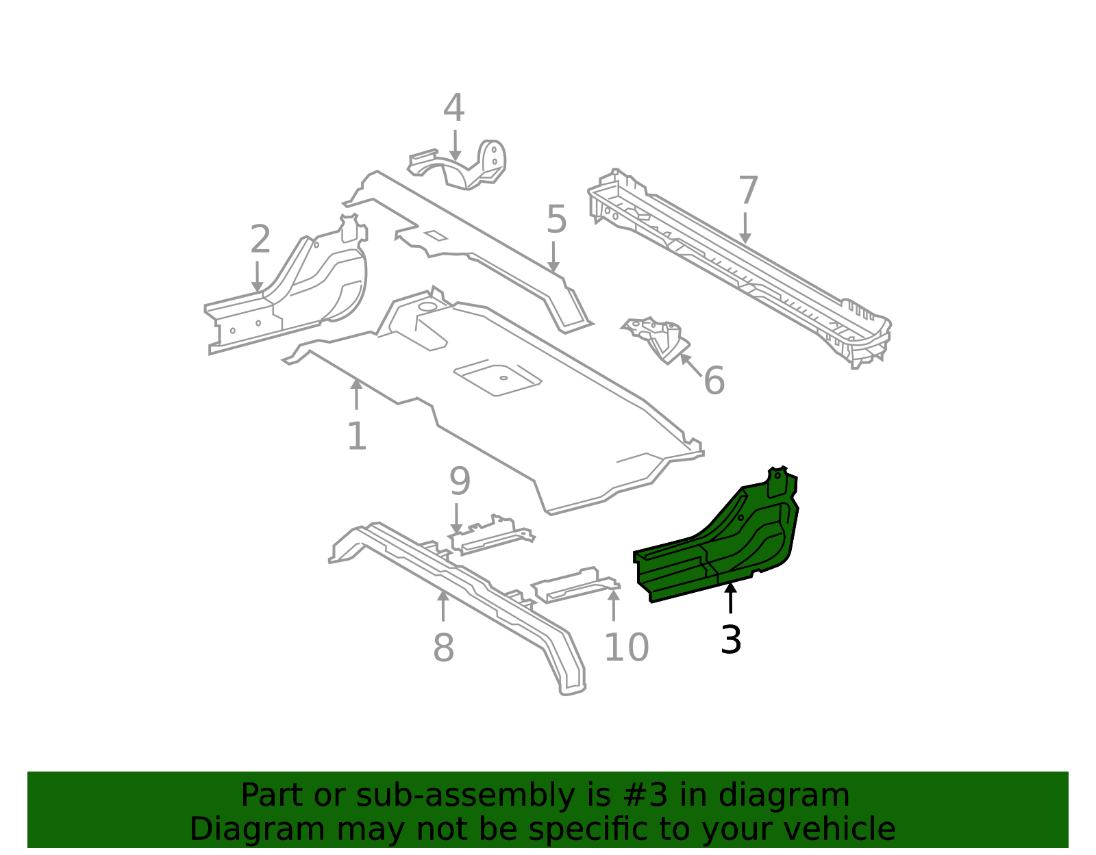 Floor Pan Reinforcement - Chassis Support Bracket | AutoNation Parts