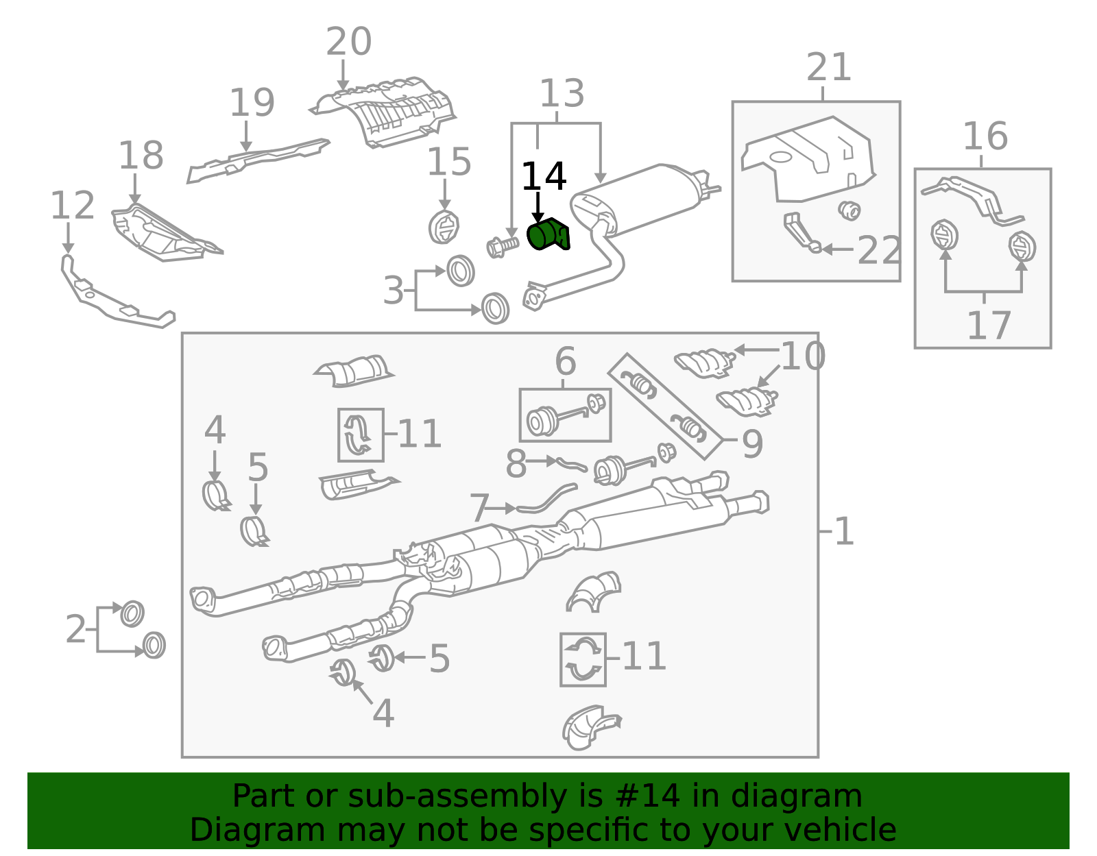 17581-38020 - High-Quality Exhaust System Hanger Bracket for 2008-2018 ...
