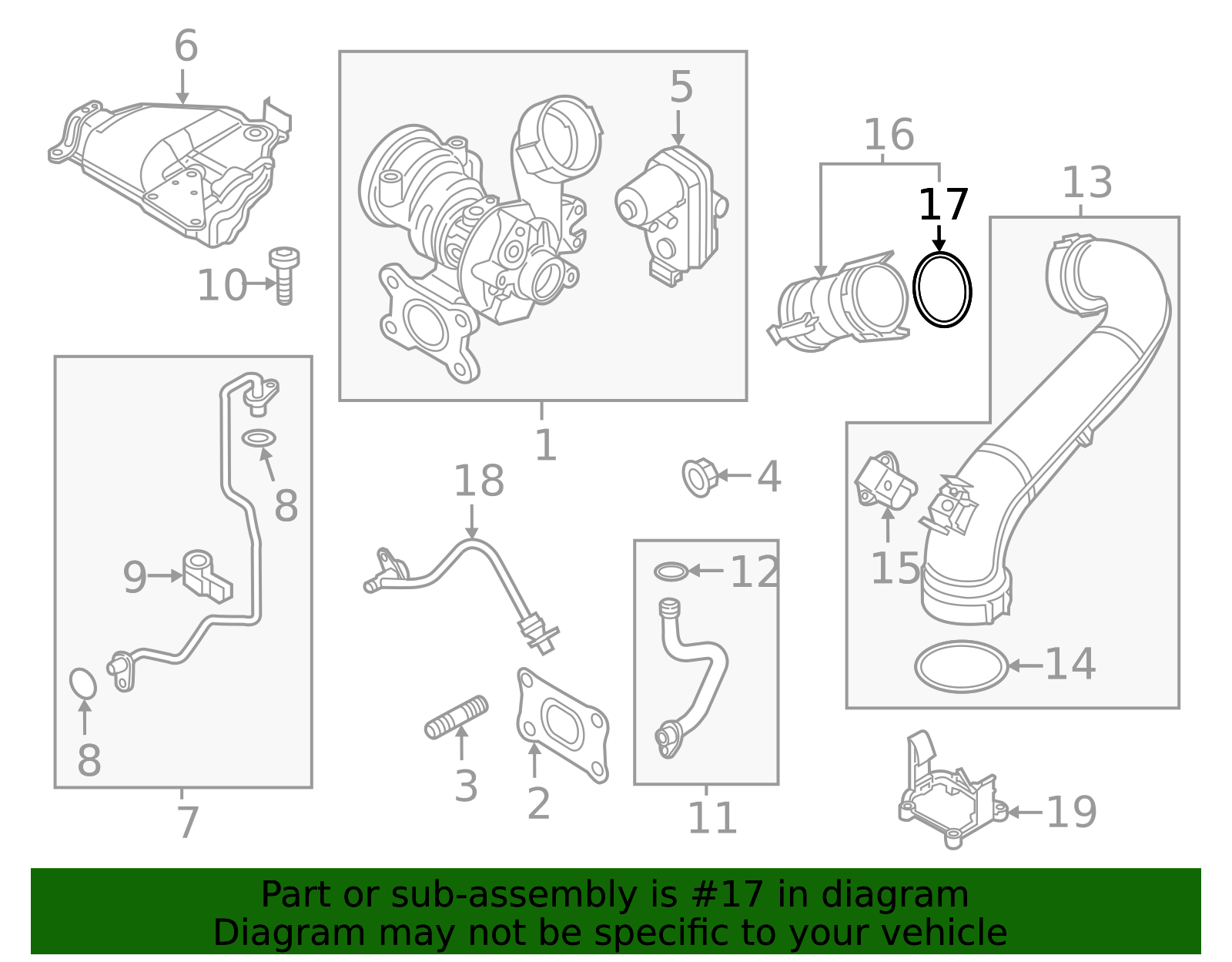 2013-2025 Volkswagen Connector Tube Gasket WHT-001-386 | OEM Parts Online