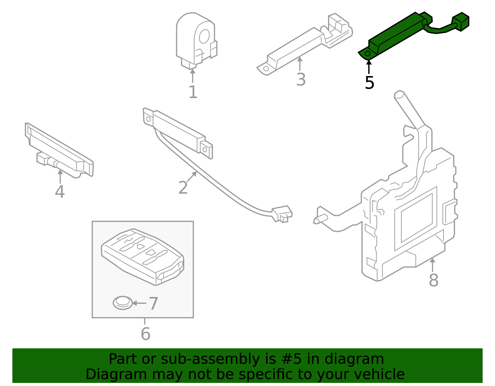 Hyundai - 95460-T6200 - Antenna - 2021-2025 Genesis | OEM Hyundai Parts ...