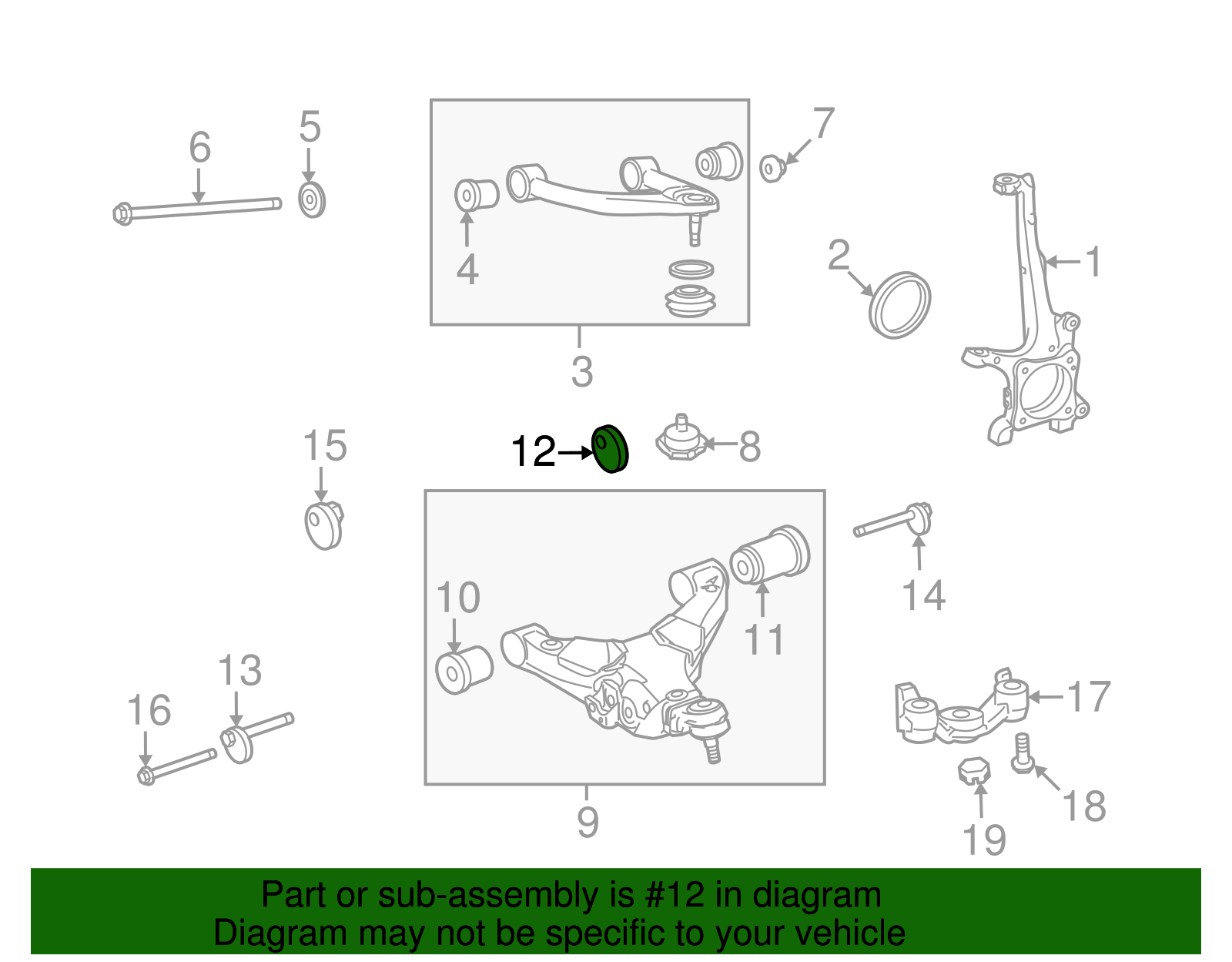 Genuine Toyota Alignment Camber Adjusting Eccentric (Left, Right, Front ...