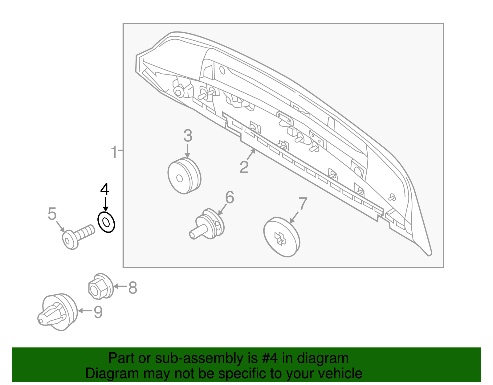 1995-2025 Volvo Door Trim Panel Washer 986498 | TascaParts.com