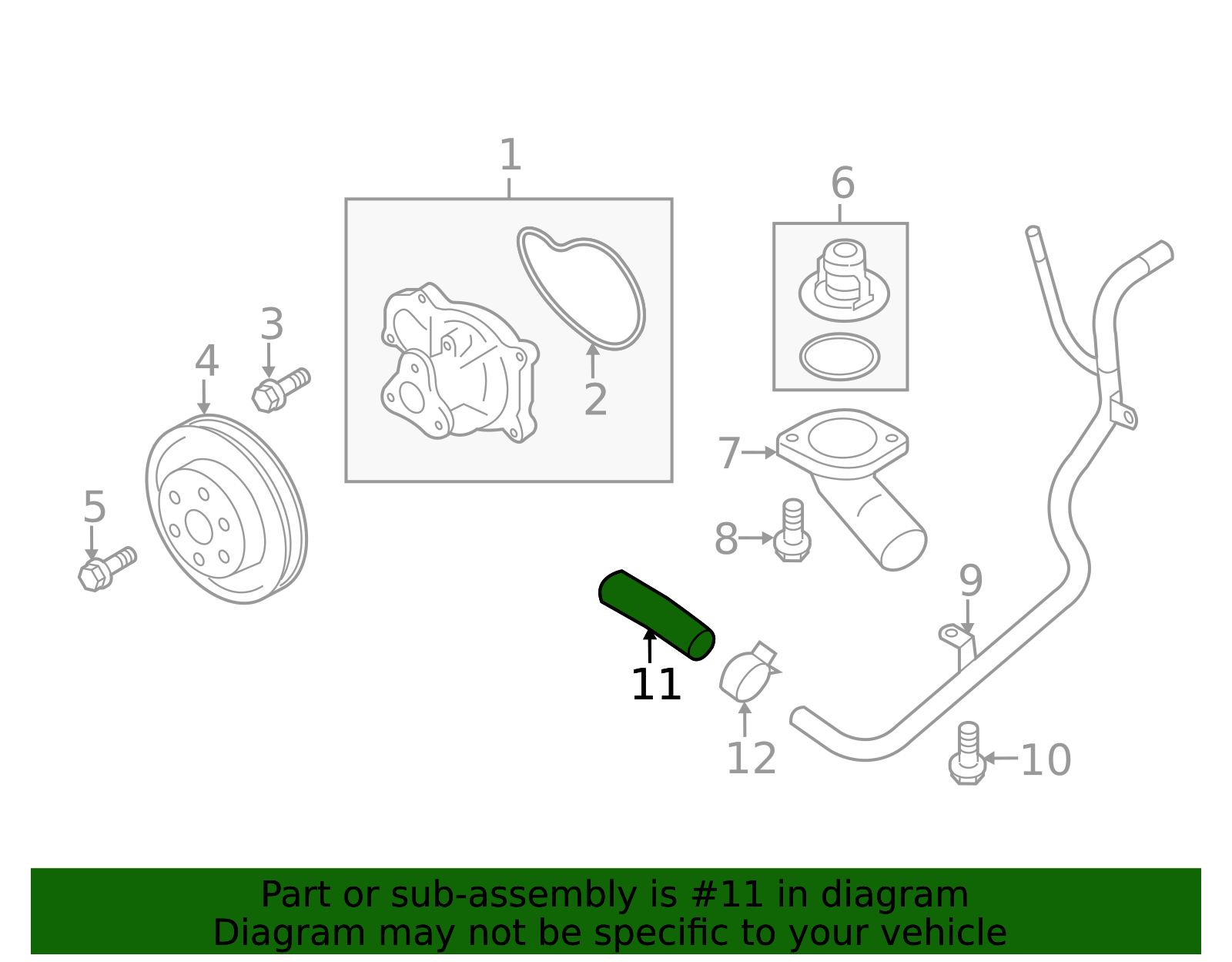 2011-2025 Subaru Hose 807616021 | Subaru Parts Store