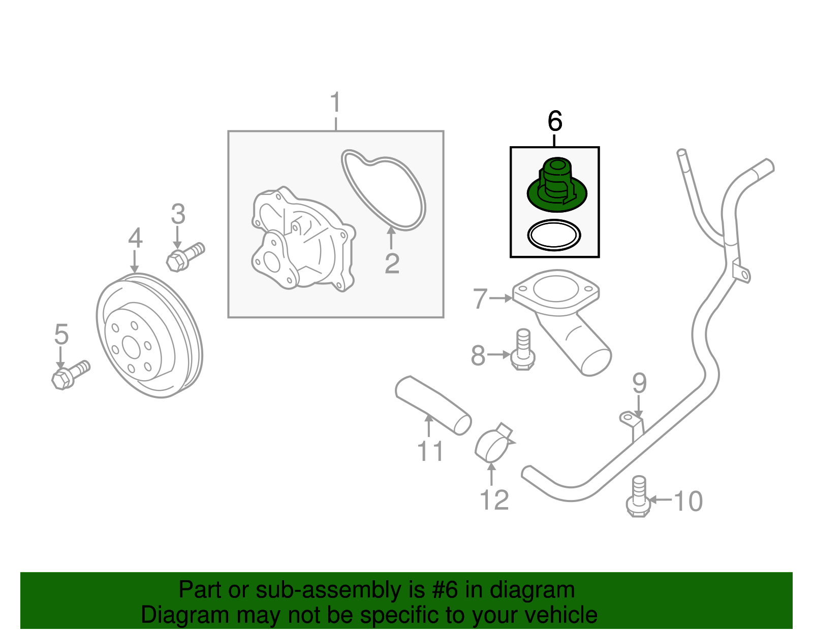 2012-2025 Subaru 2012-2024 Subaru - Engine Coolant Thermostat ...