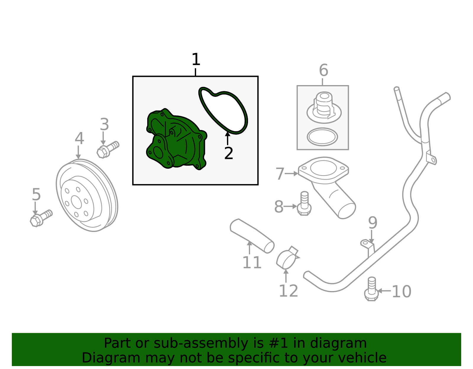 21110AA690 - 2011-2020 Subaru - Water Pump | OEM Subaru Parts Center