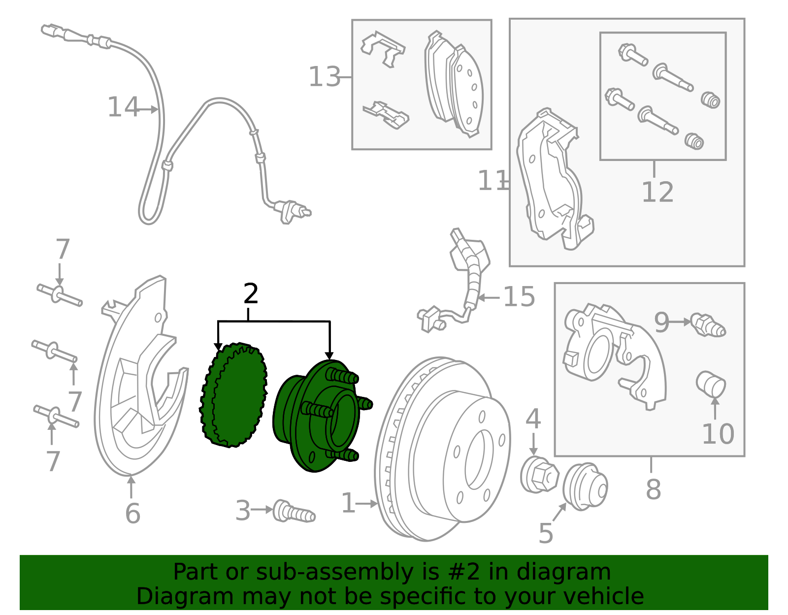 2008-2011 Ford Wheel Bearing And Hub Assembly 7W1Z-1104-A | Ford OEM ...