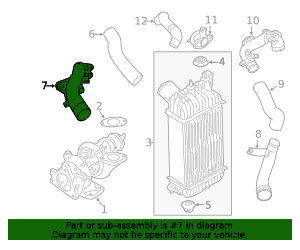 2015-2019 Nissan Inlet Tube 14460-BV80B | Nissan Parts Central