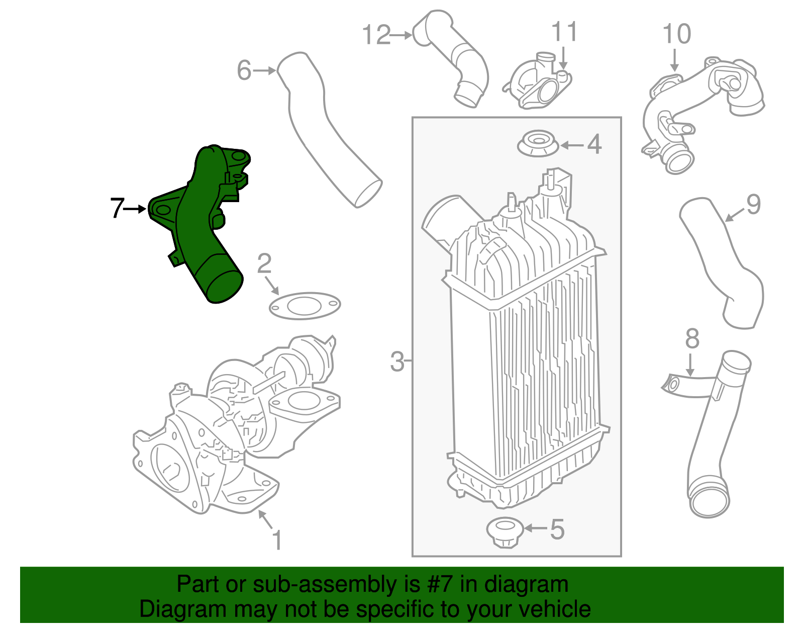2011-2017 Nissan Juke Inlet Tube 14460-1KC0A | Nissan Parts Central