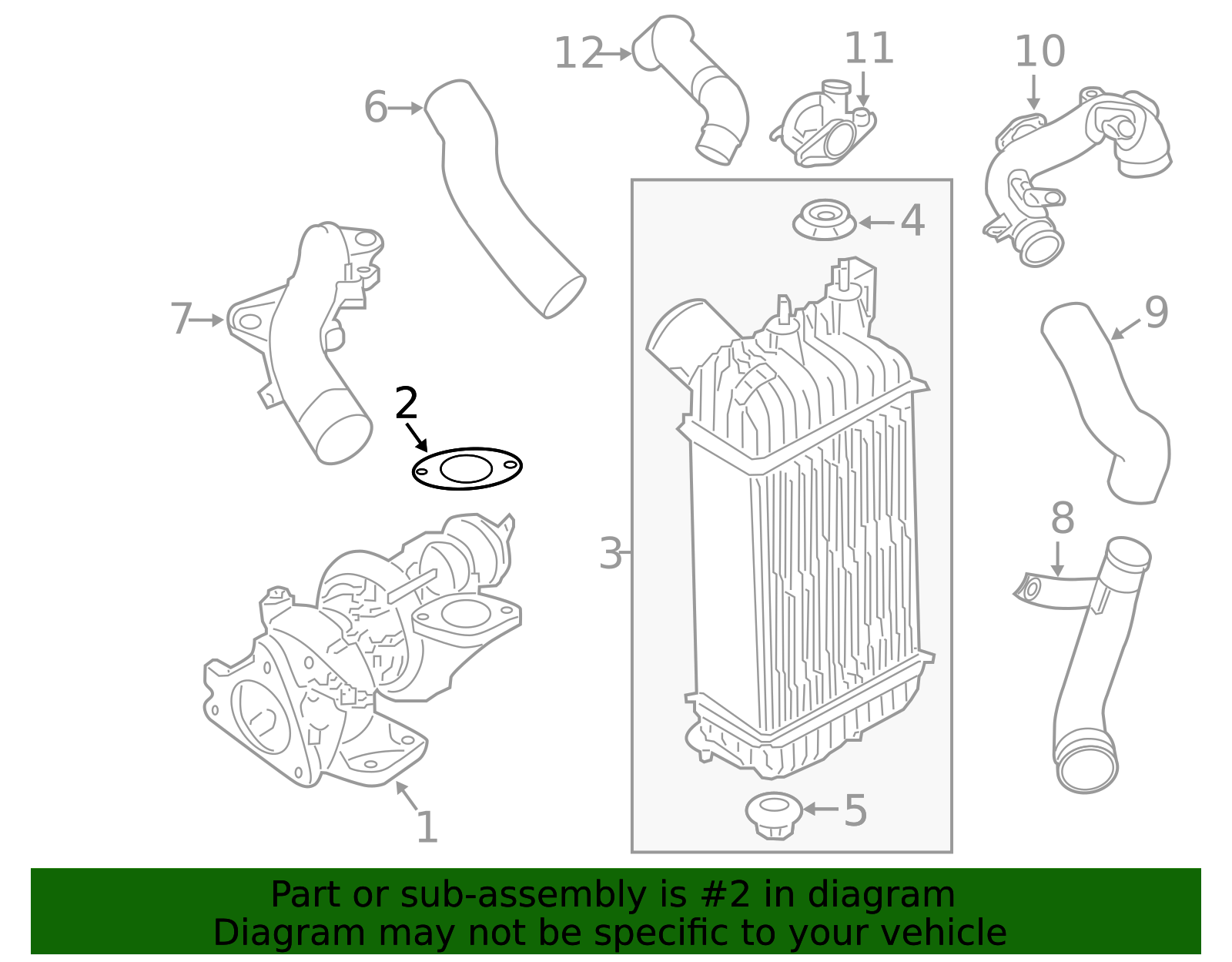 14465-4P200 - Turbocharger Gasket 2011-2019 Nissan | Official Nissan ...