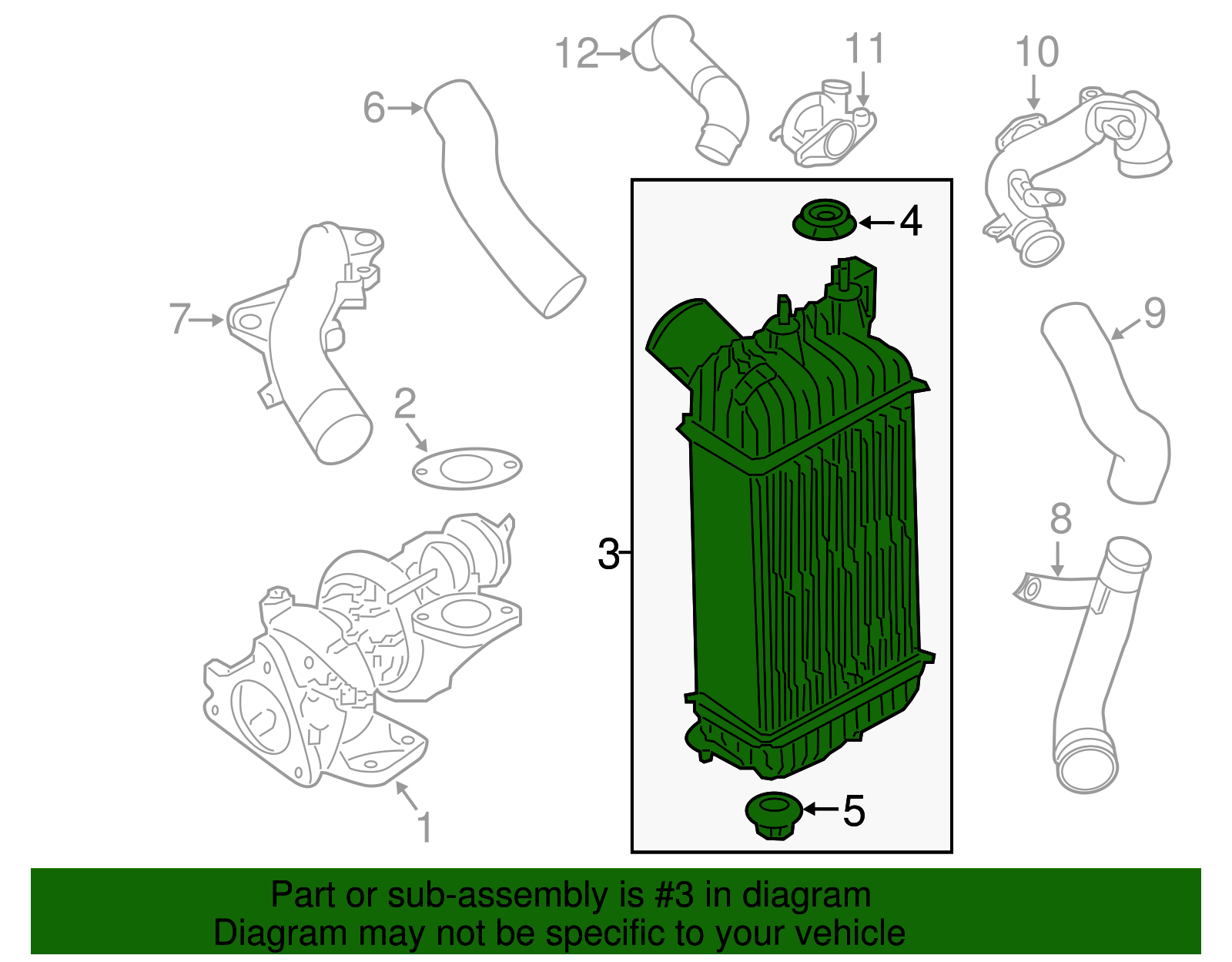 Official Nissan USA 14461-1KC0A - Inter-Cooler 2011-2012 Nissan Juke ...