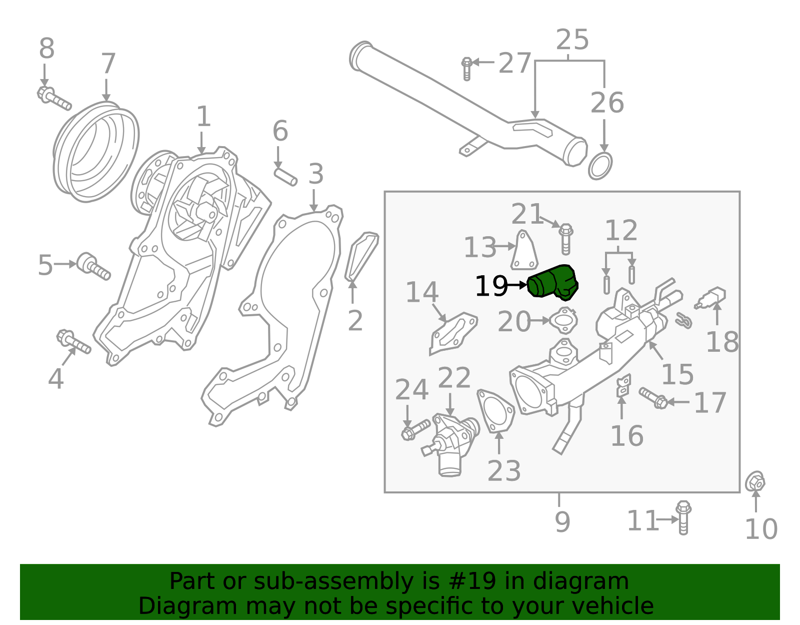 25611-3L300 - High-Quality Engine Coolant Outlet Flange for 2020-2025 ...