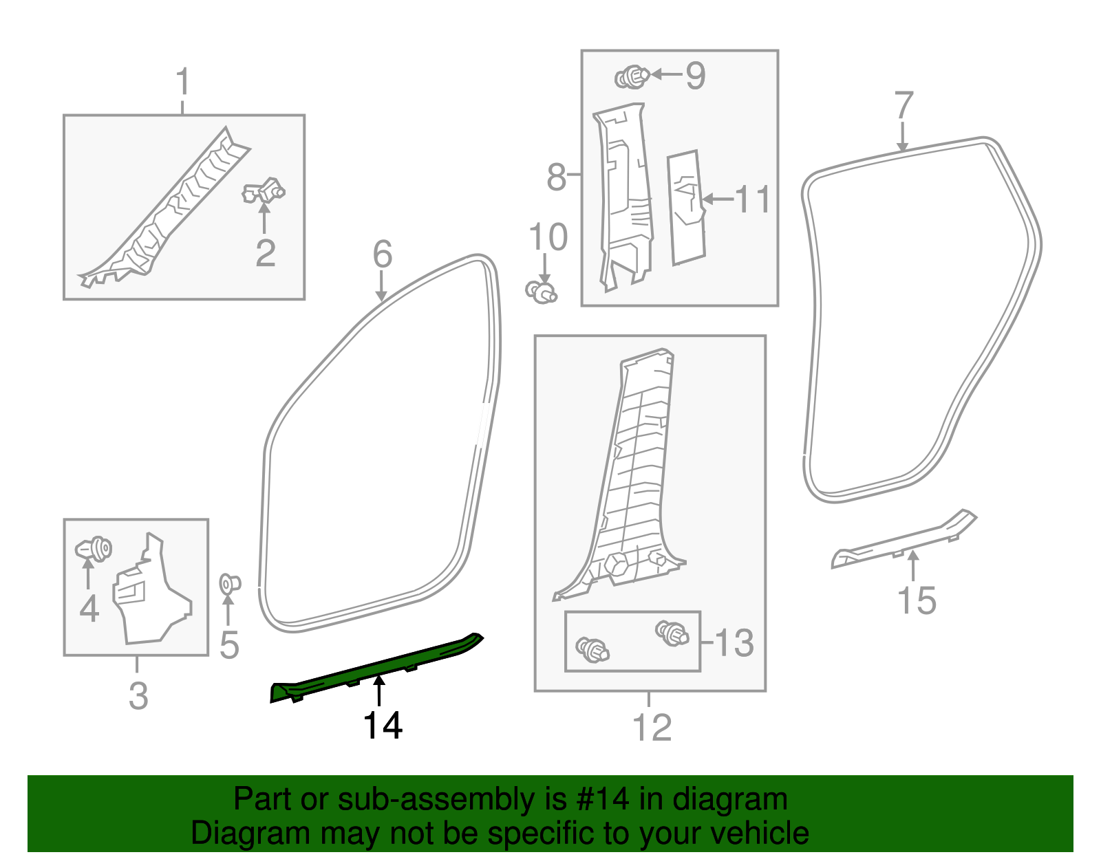 Toyota OEM Front Sill Plate 67913-0R030-C0 | Toyota OEM Parts Giant