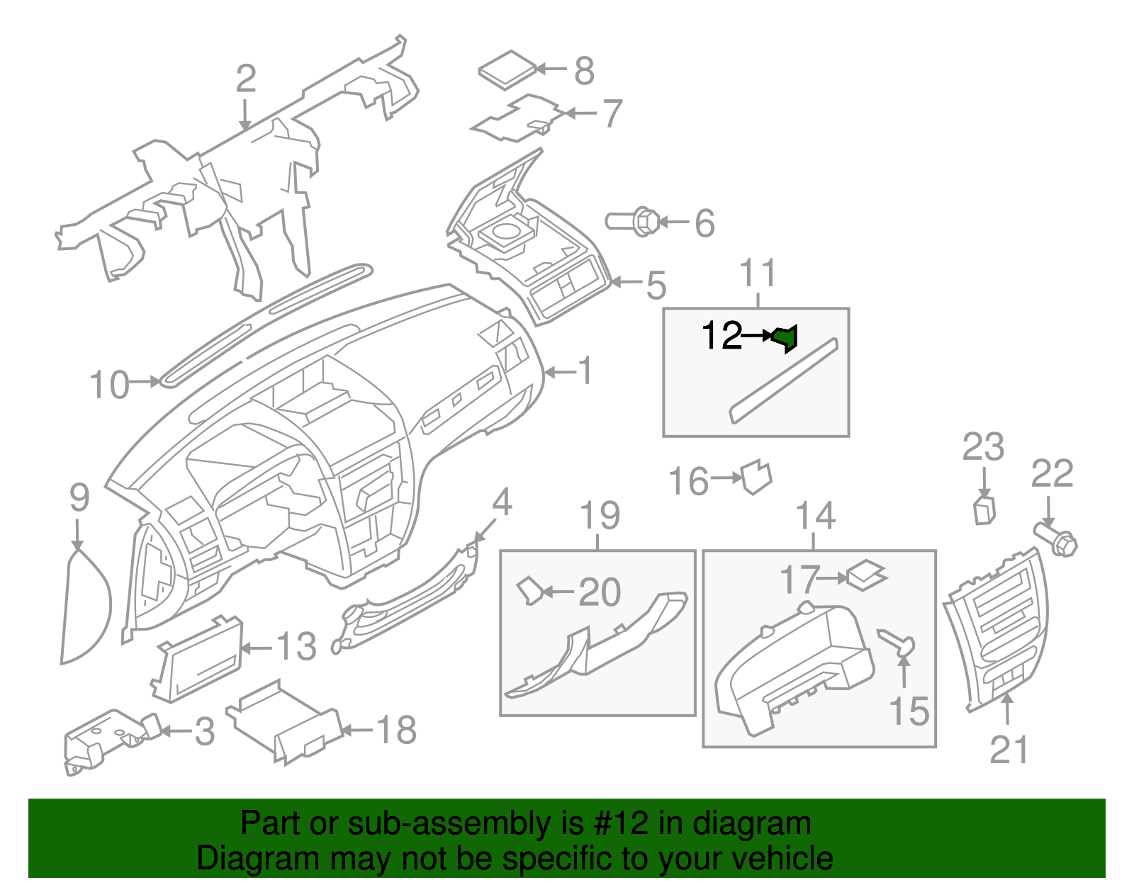 Genuine OEM Ford Part - Upper Center Pillar Trim Retainer Clip W710338 ...